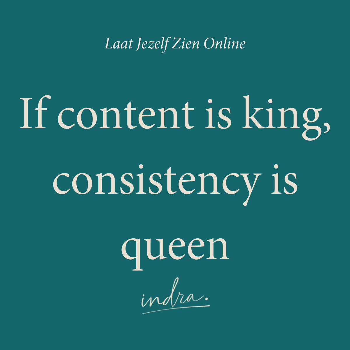 Groeien op Social Media? Consistentie wordt beloond! - Laat jezelf zien ...